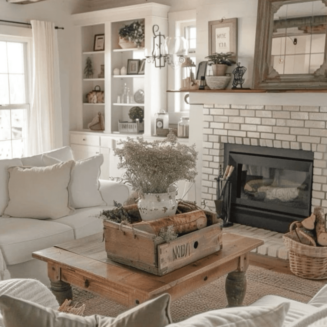 10 Beautiful and Cozy Farmhouse Living Room Ideas