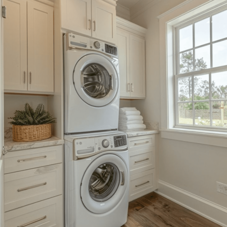 10 Best Stacked Laundry Room Ideas To Save Space